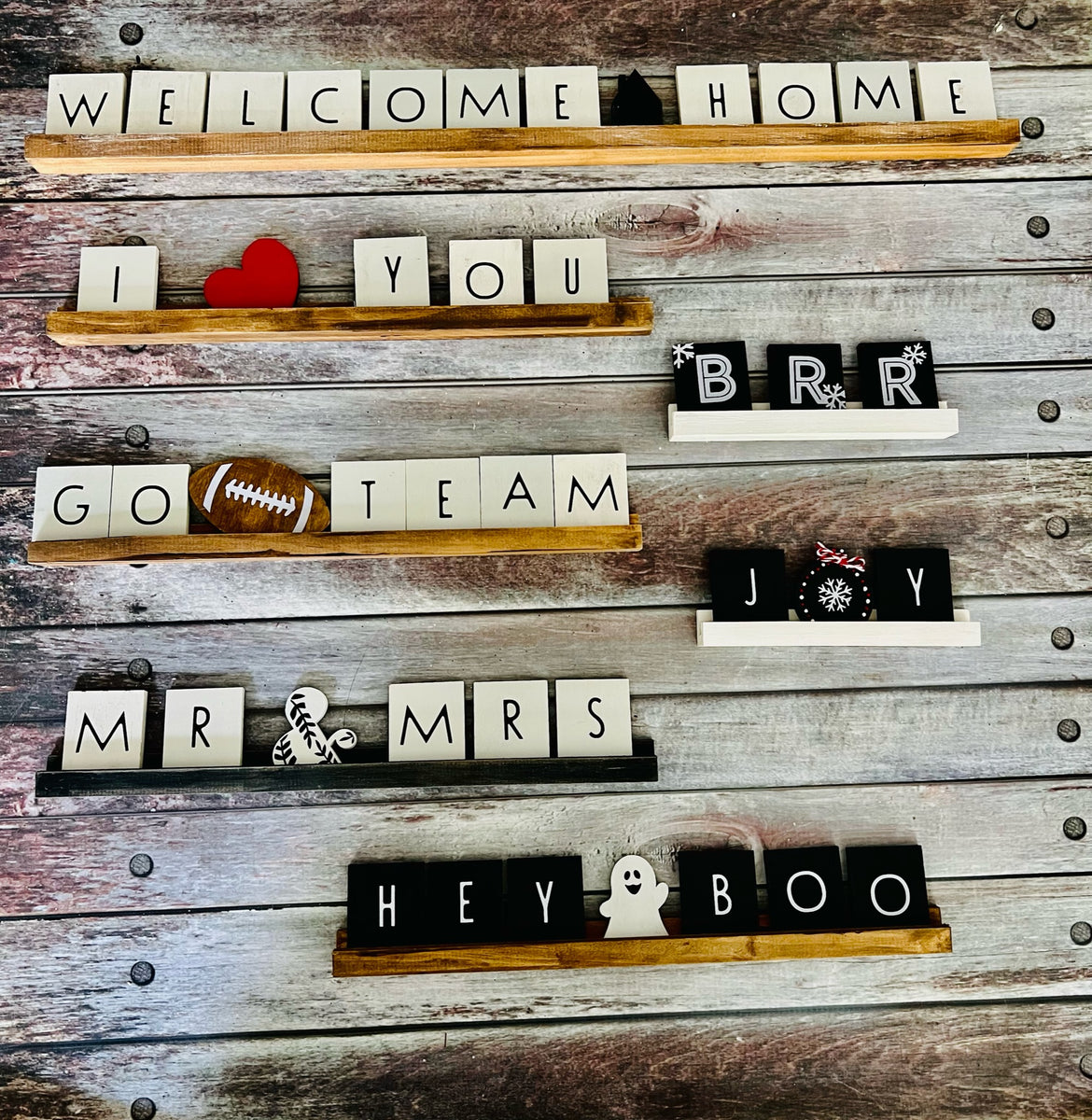 Wooden Tiles - Letter Blanks and Shapes - DIY Kit – Print Cut Craft