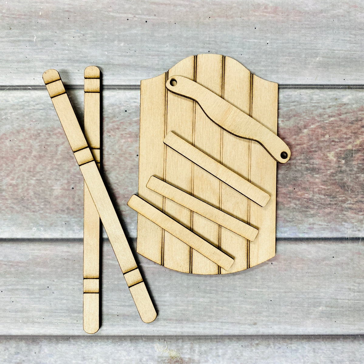 Miniature Wood Sled Sign Blank | DIY Kit – Print Cut Craft